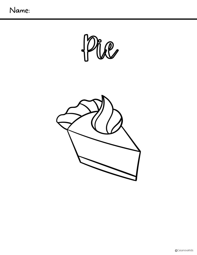 Thanksgiving Printable Coloring Pages 5-count - Etsy