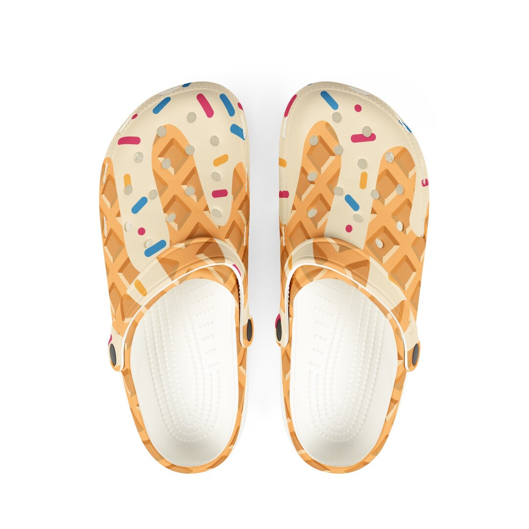 Melting Vanilla Ice Cream EVA Foam Clogs Indoor Outdoor Summer/beach ...