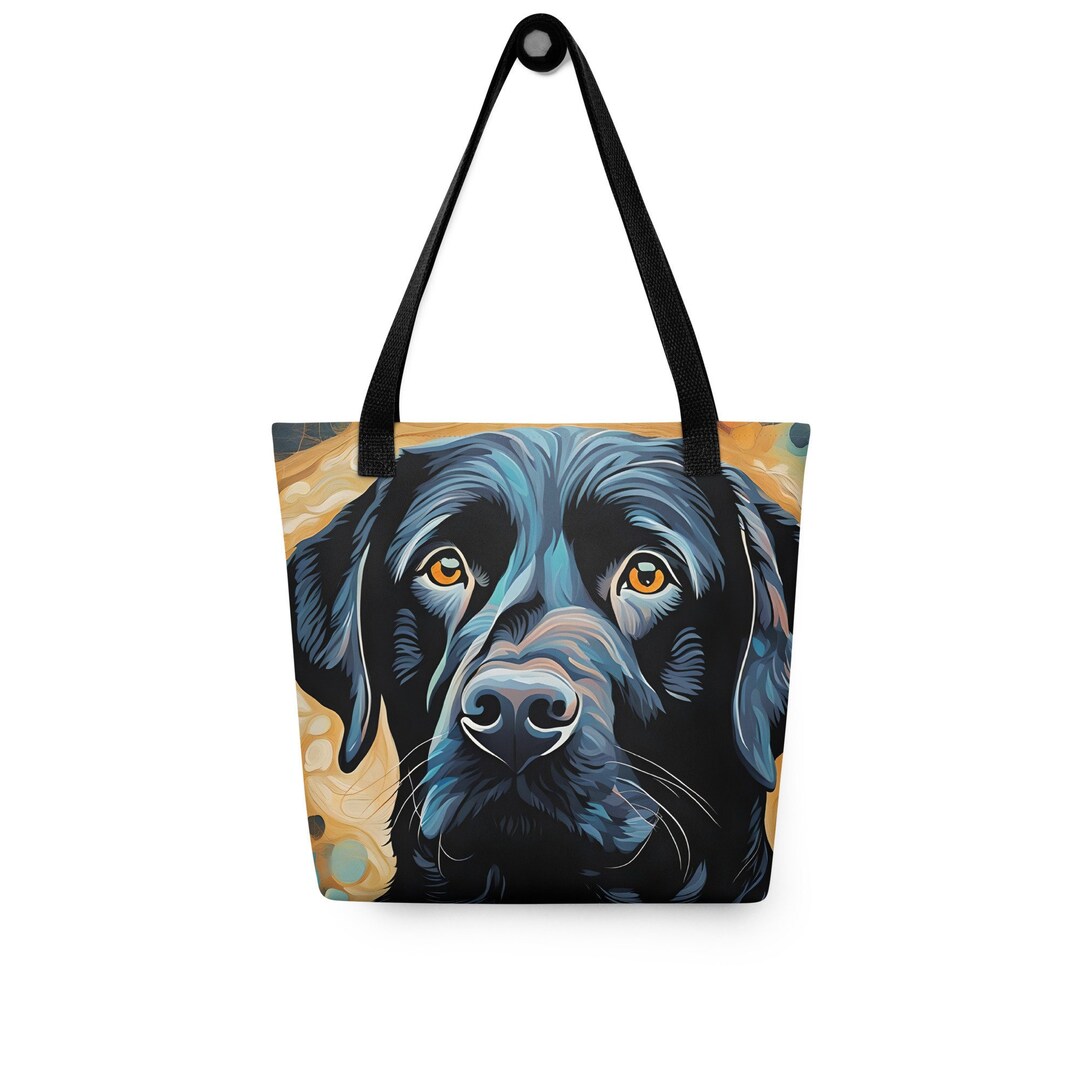 Black Lab Art Tote Bag | Labrador Retriever | Dog Gift | Original Art ...