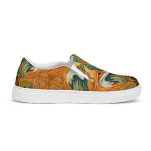 Fox Art Women’s Slip-on Canvas Shoes | Cottagecore | Forestcore ...