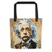 Einstein Tote Bag Albert Einstein Carryall Science Gift Original Art ...