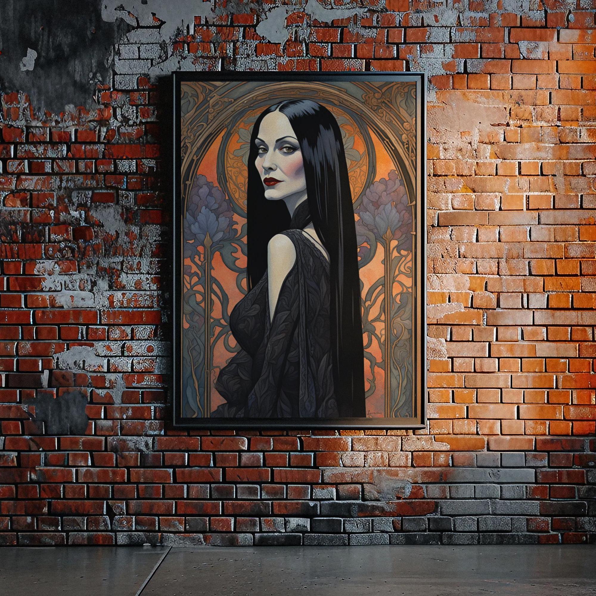 Morticia Addams Giclee | Fine Art Print | Classic TV | Portrait ...