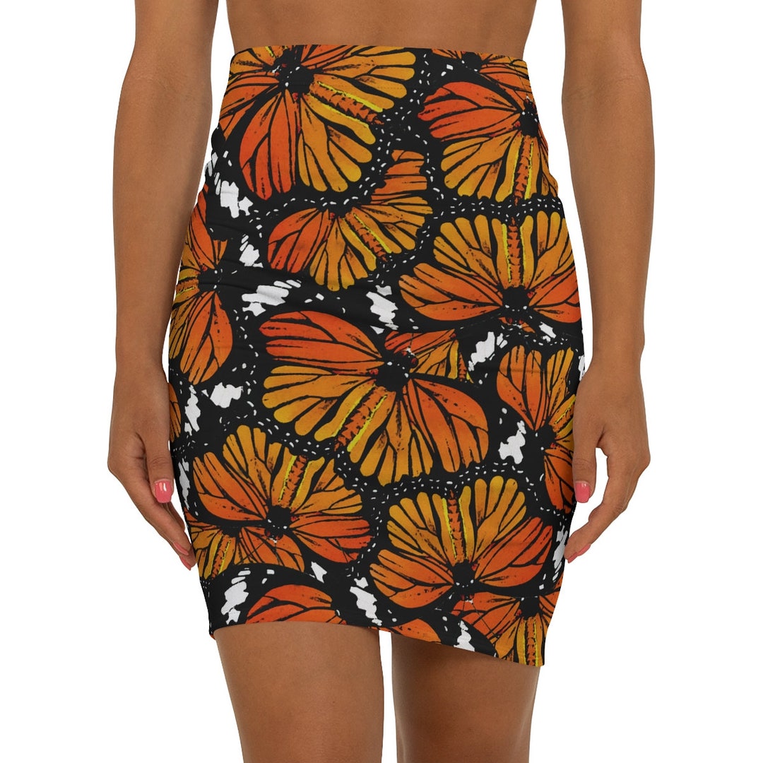 Women's Monarch Butterfly Mini Skirt / Comfortable / - Etsy