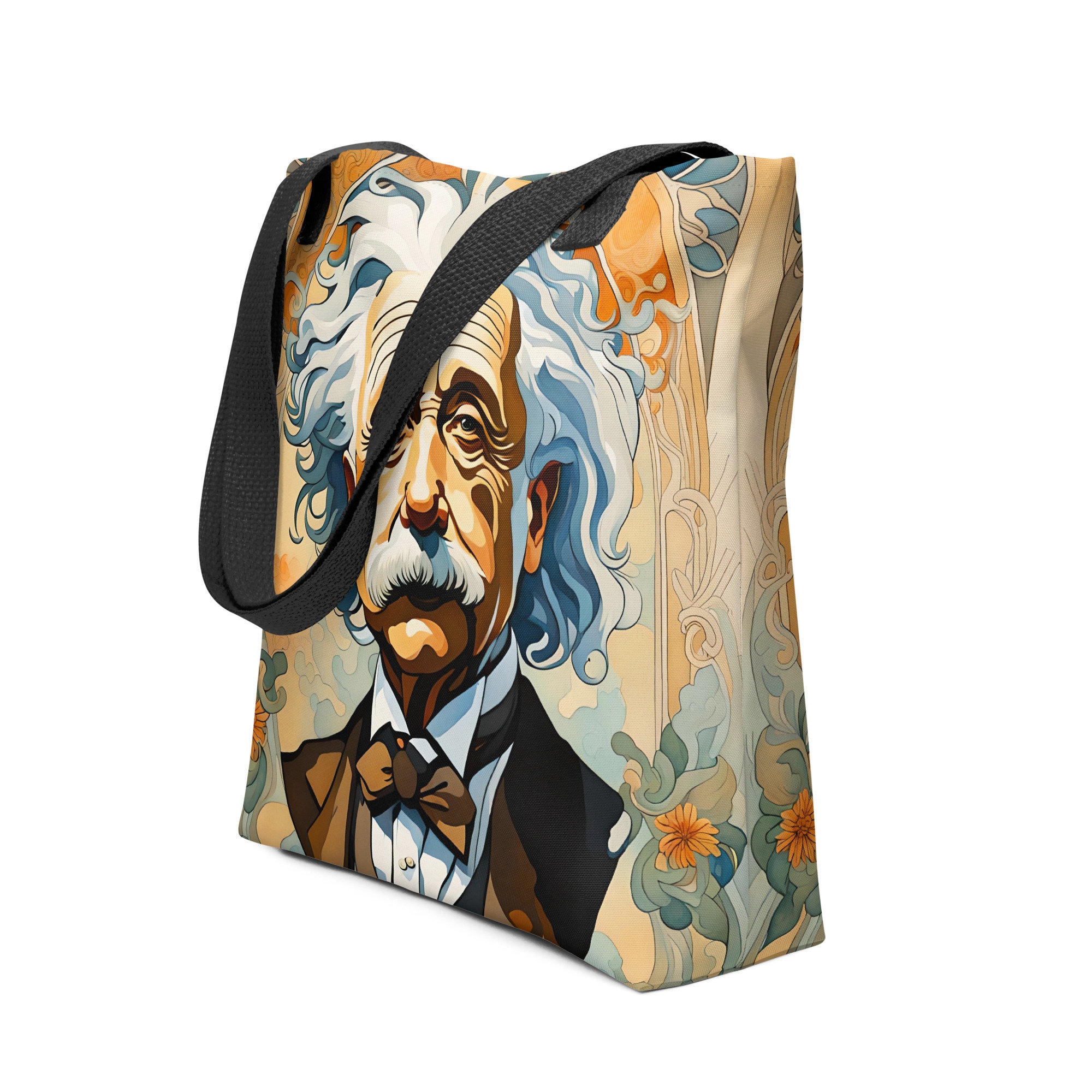 Einstein Tote Bag Albert Einstein Carryall Science Gift Original Art ...