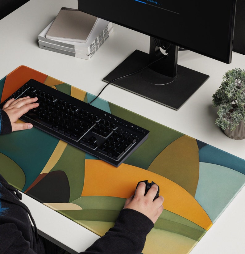 Mid Century Modern Art Mouse Pad: Abstract Desk Decor - Etsy