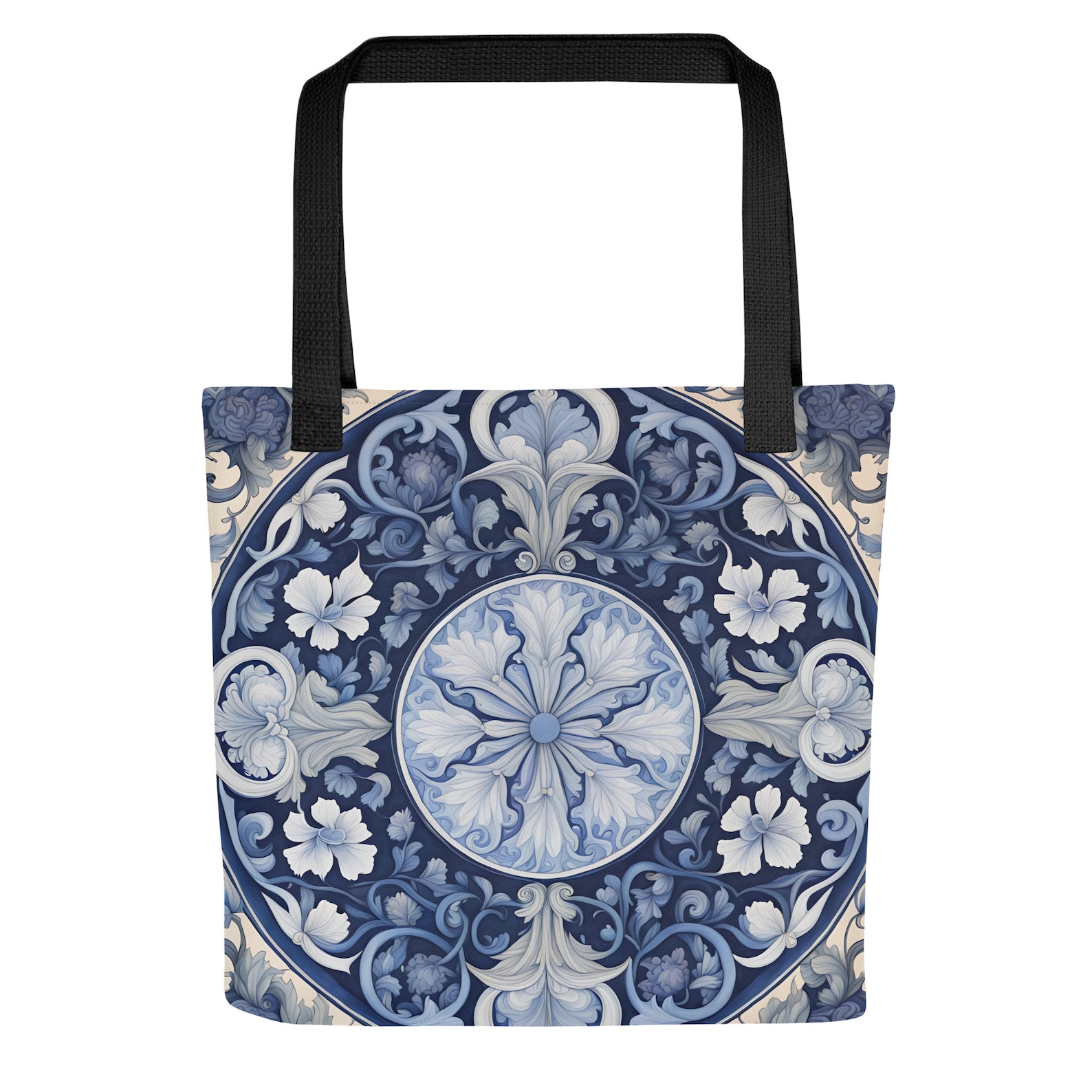 Blue Delft Tote Bag | Carryall | Flow Blue | Delftware | Chinoiserie ...