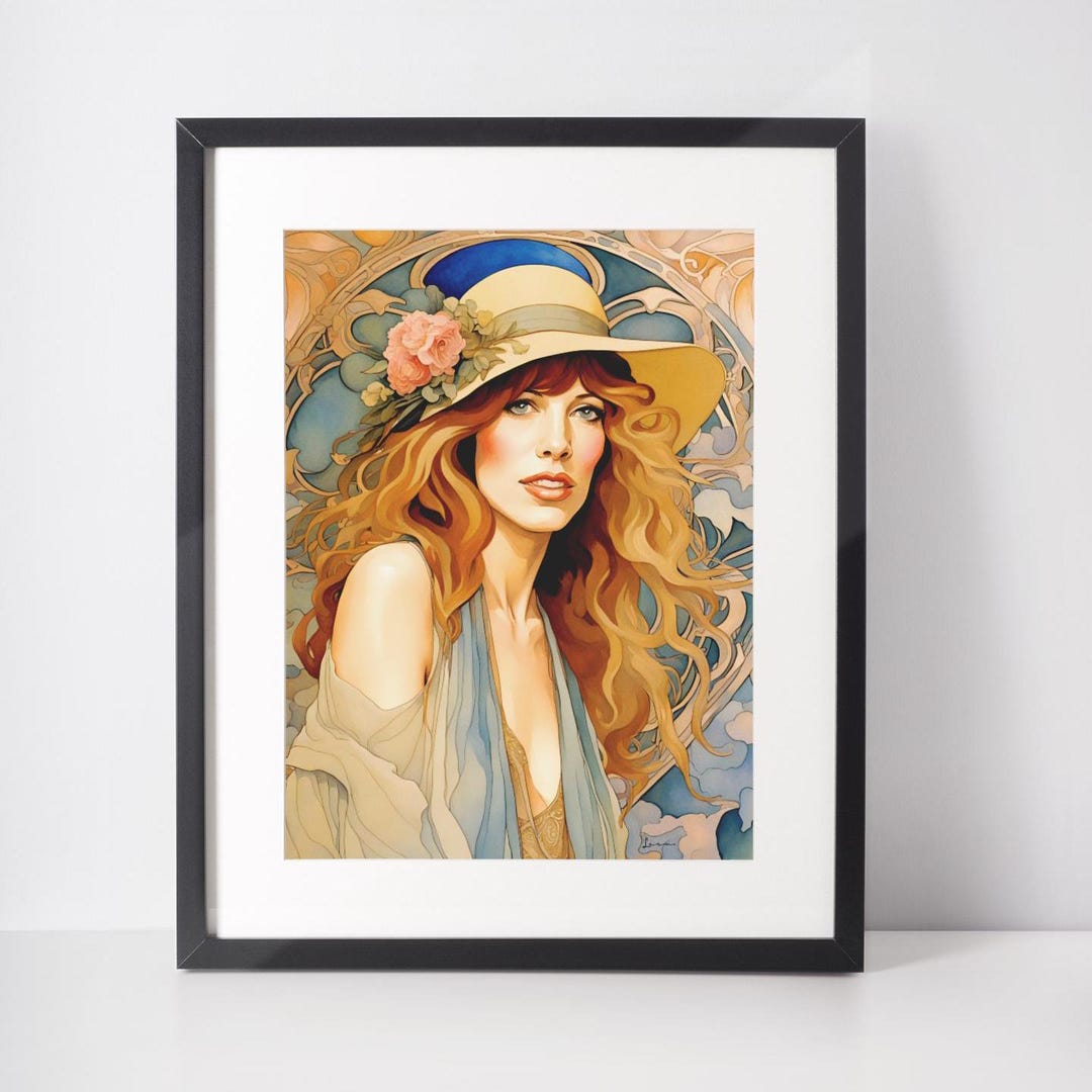 Carly Simon Giclee | Fine Art Print | Female Wall Decor | Portrait ...