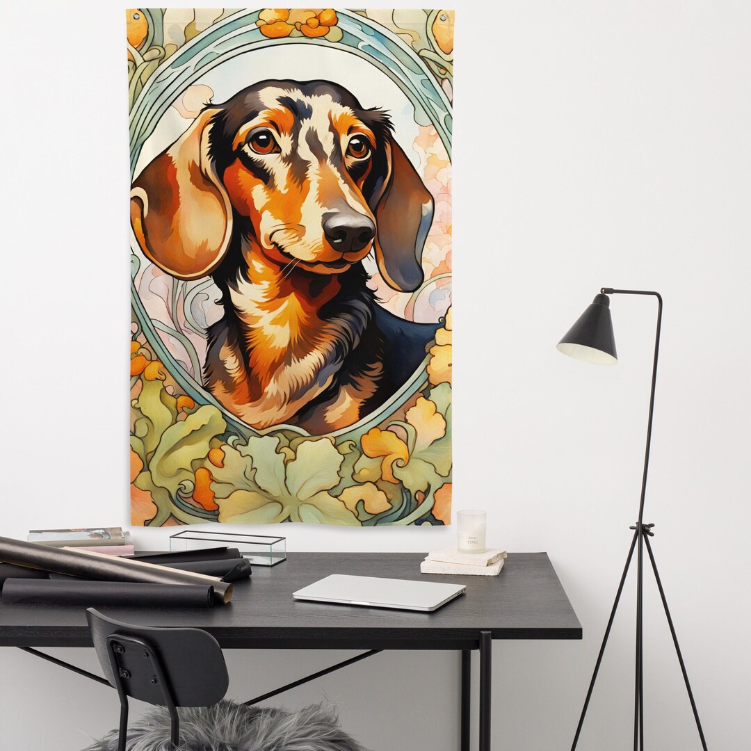 Dachshund Flag Weiner Dog Wall Hanging Doxie Gift Sausage Dog Banner ...