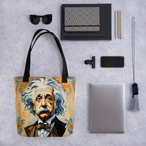 Einstein Tote Bag | Albert Einstein | Carryall | Science Gift ...