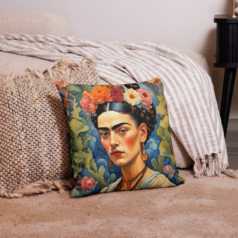 Frida Kahlo Premium Pillow Case Cover Artist Gift Original Art Painting ...