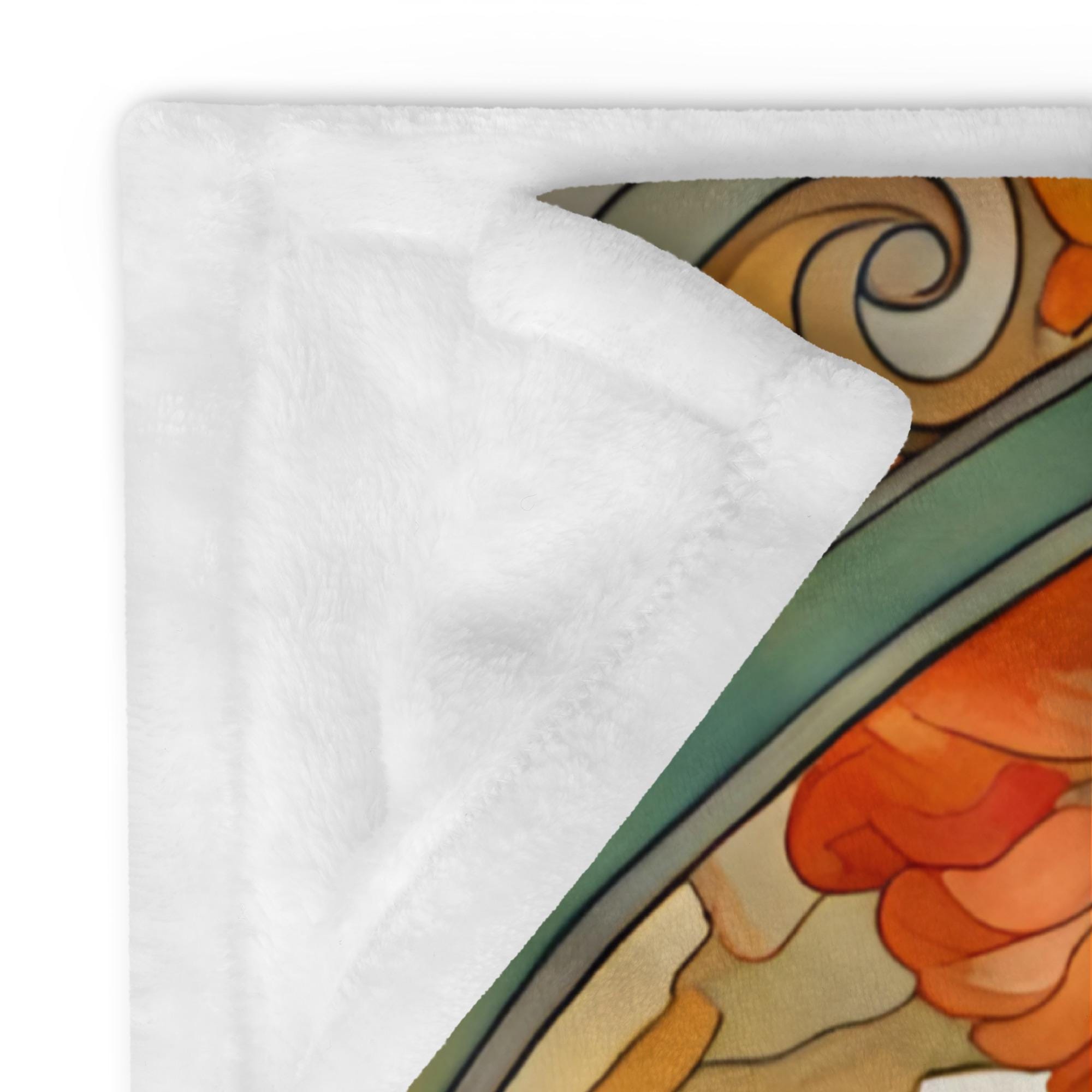 Yorkie Throw Blanket | Yorkshire Terrier | Original Art | Art Nouveau ...