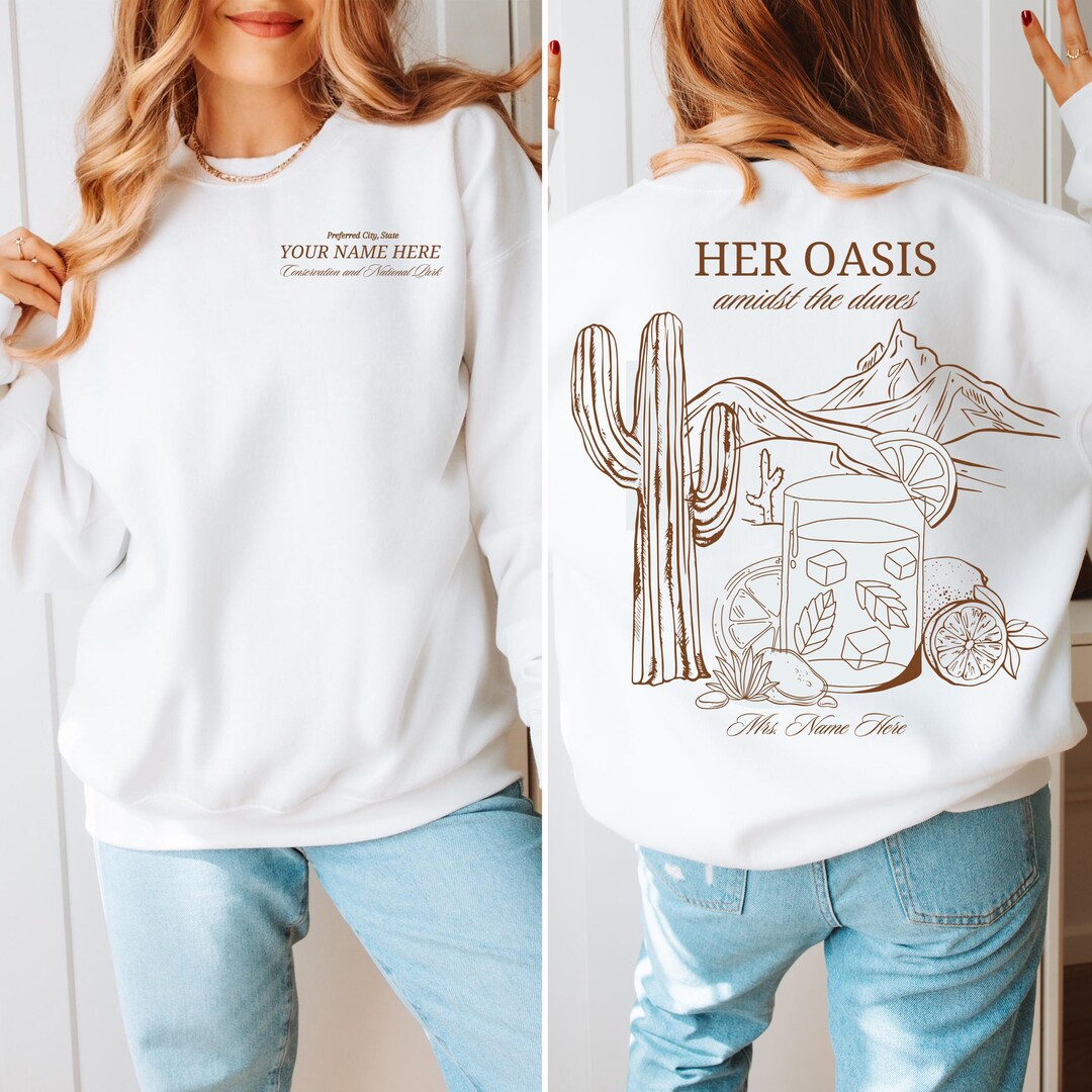 Her Oasis Sweatshirt | Bachelorette Party | Desert and Cactus | Wedding ...