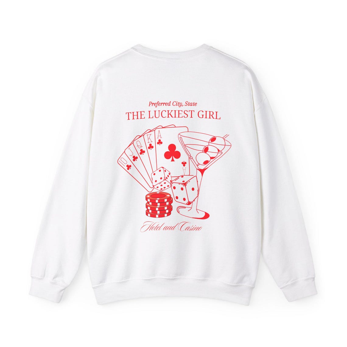 The Luckiest Girl | Casino Theme Bachelorette Sweatshirt | Wedding ...