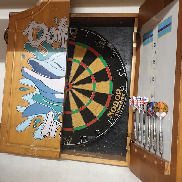 Vintage Dart Board - Etsy