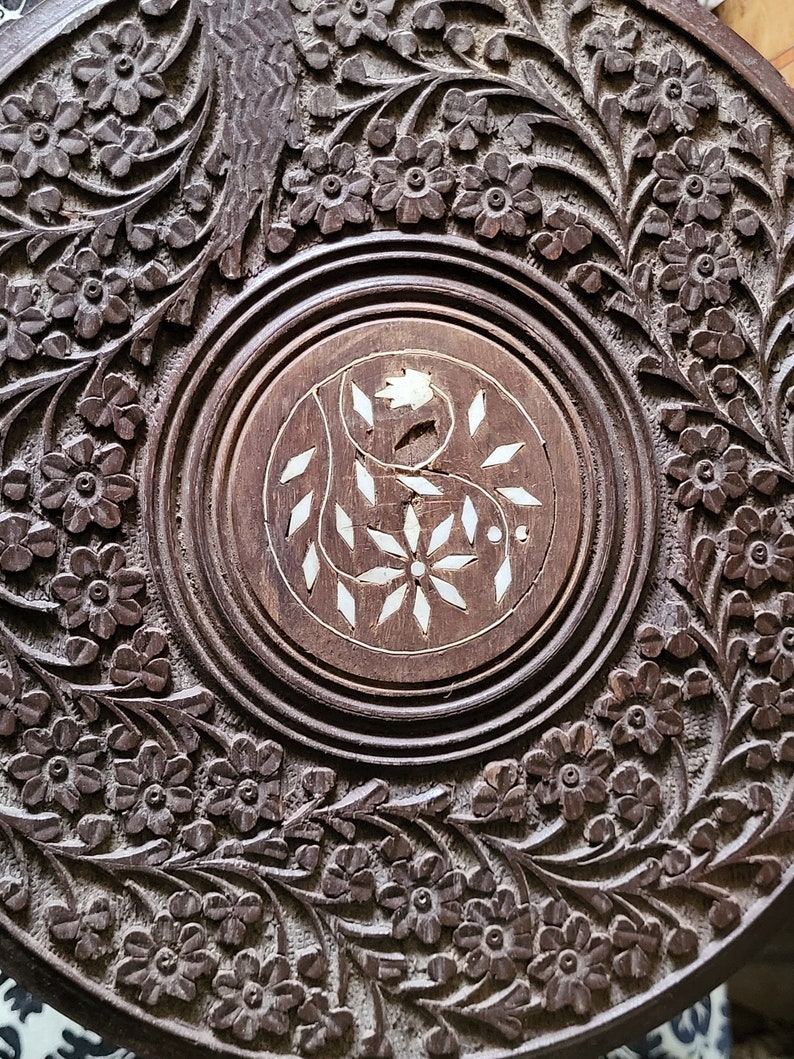 Indian Carved Table - Etsy