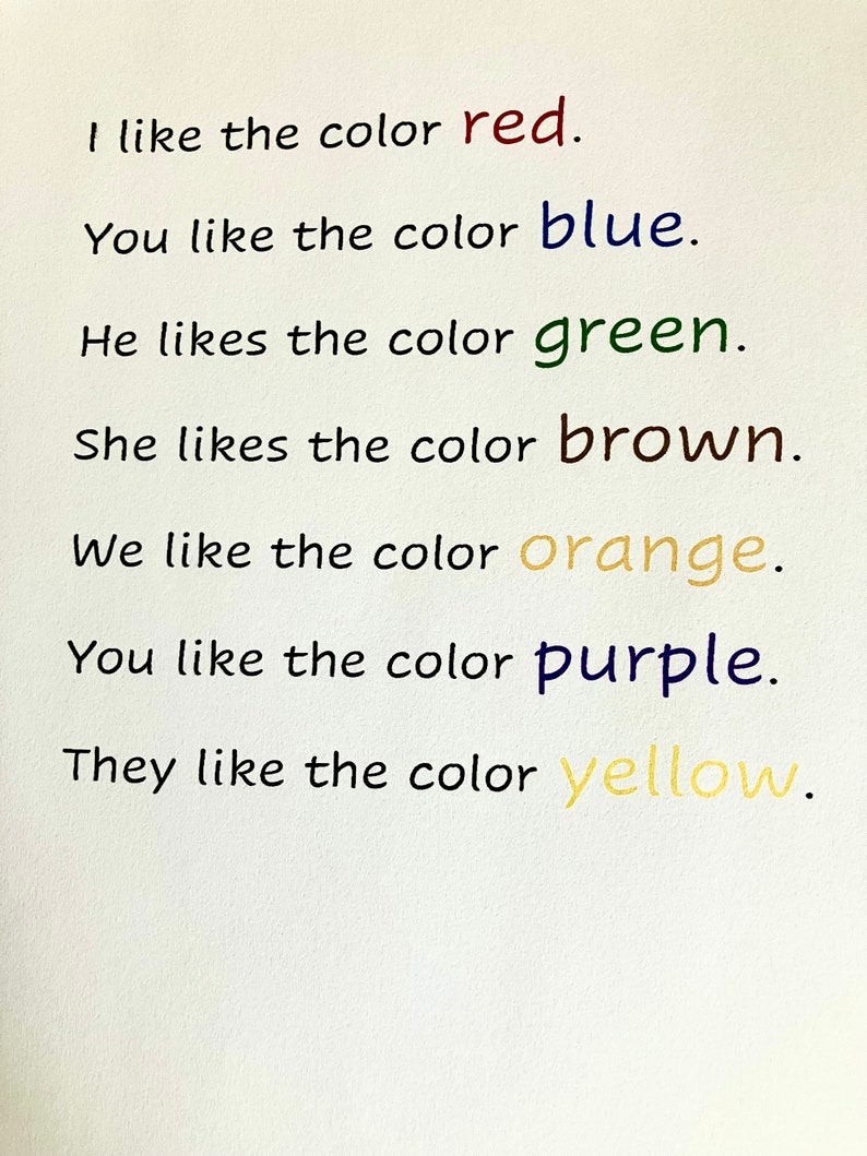 Printable Sight Words, Printable Short Sentences, Sight Words ...