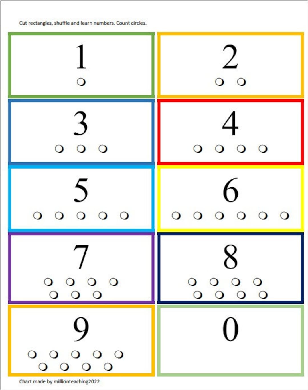 Kindergarten Numbers, Flash Card Numbers, Kindergarten Math Worksheet ...