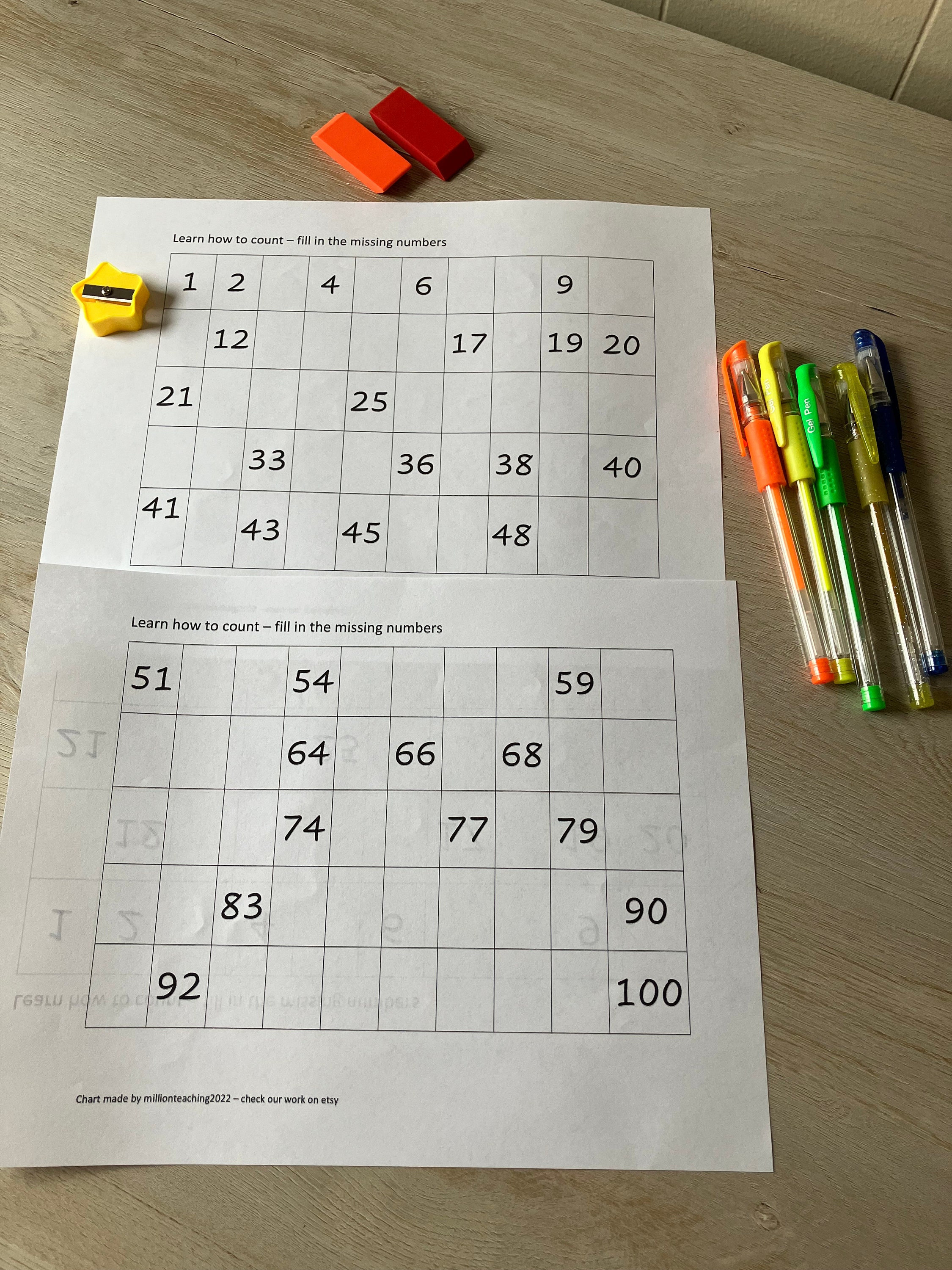 Kindergarten Count to 100, Learn Numbers to 100, Kindergarten Math ...