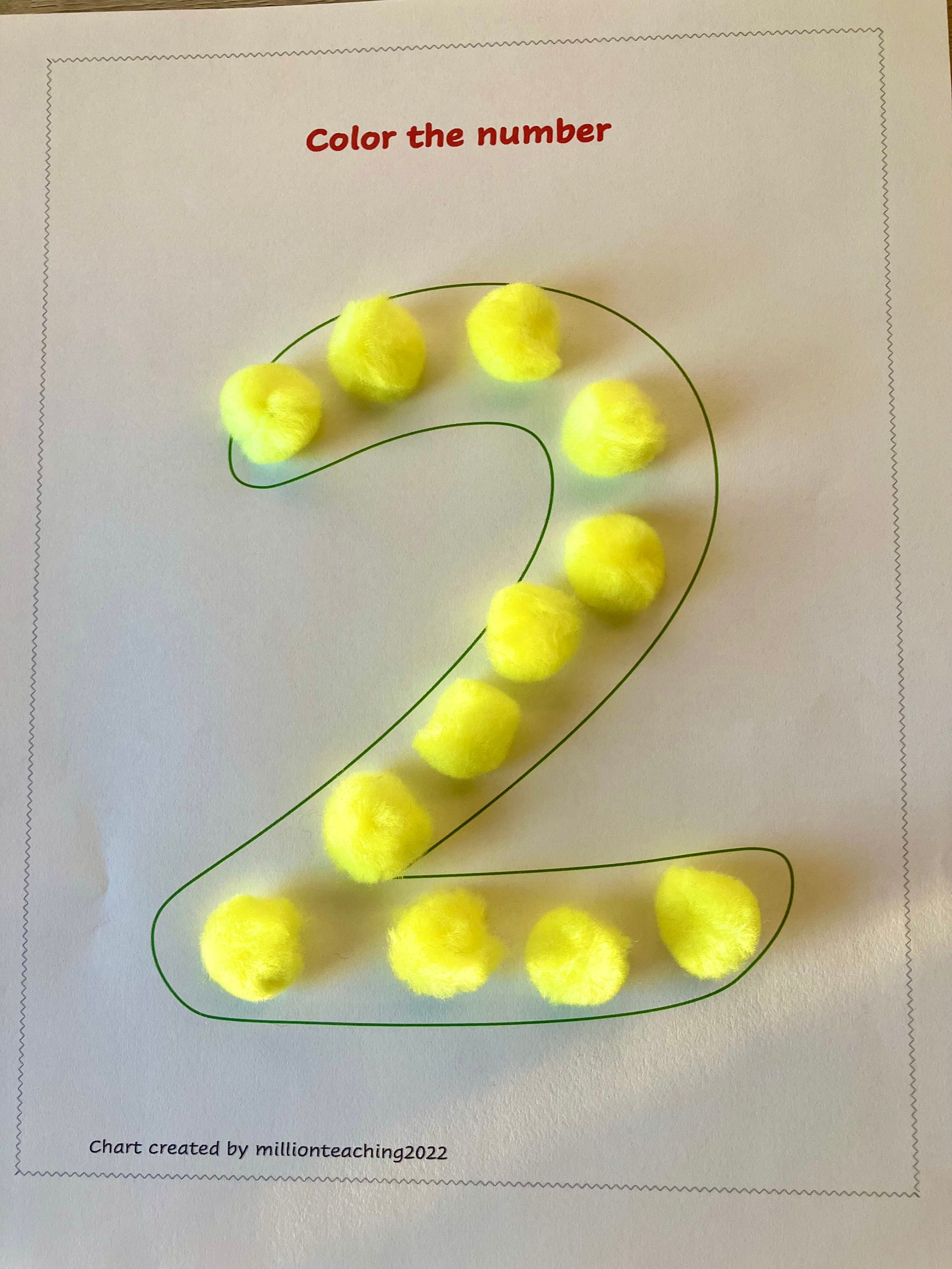 Color Numbers 1 to 9 - Etsy