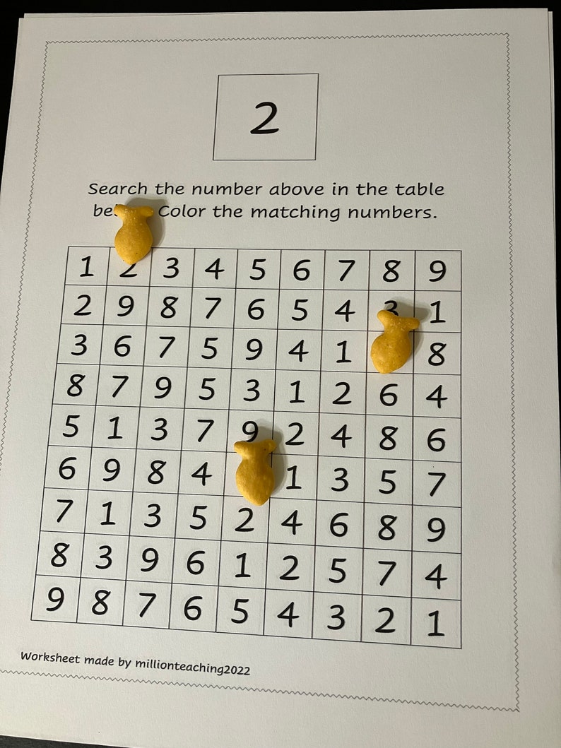 Math Worksheet, Printable, Kindergarten Math, Search Numbers, Numbers ...