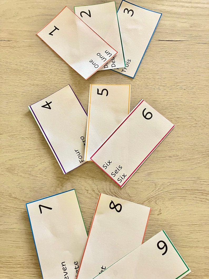 Spanish French Numbers, Flash Cards Numbers, Printable Numbers ...