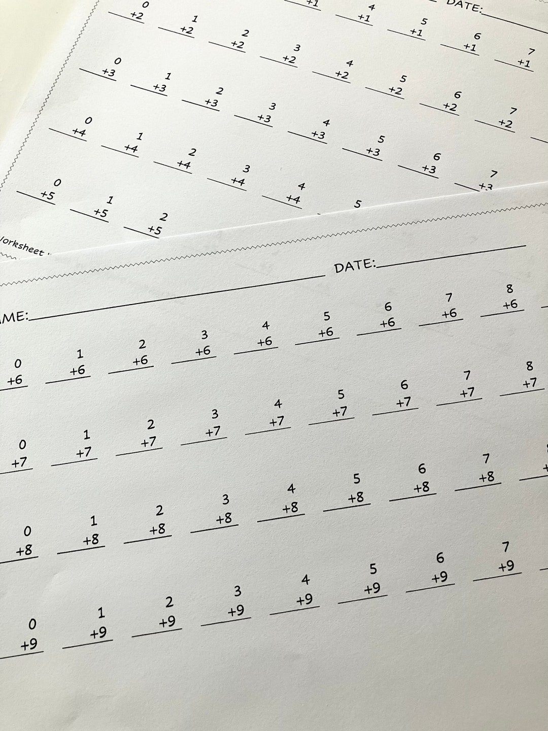 Addition Worksheet 1-10, Addition for Kindergarten, Kindergarten ...