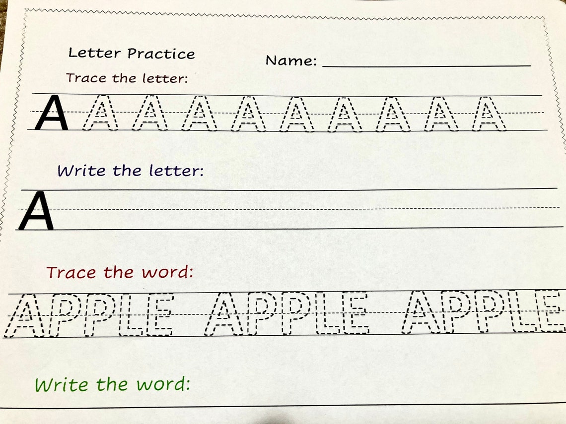 Kindergarten Alphabet Uppercase Letters, Kindergarten Printable ...