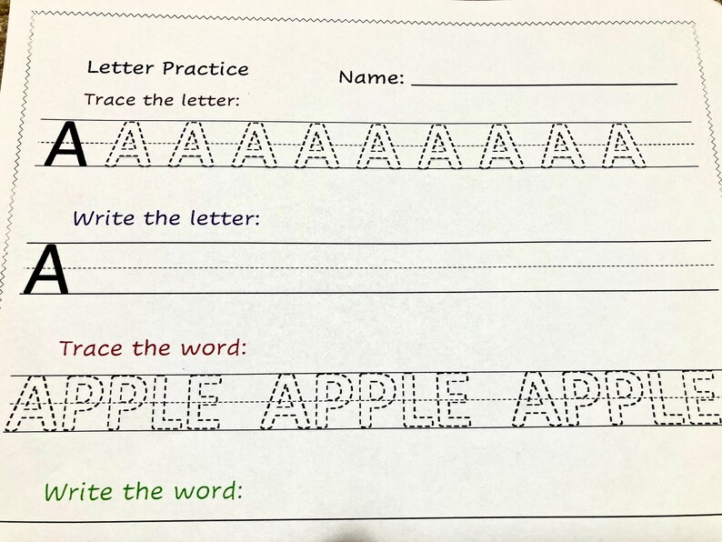 Kindergarten Alphabet Uppercase Letters, Kindergarten Printable ...