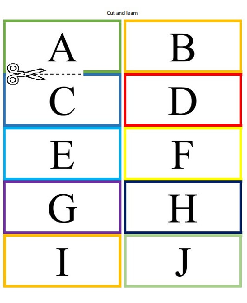 Kindergarten Alphabet Uppercase Letters, Kindergarten Letters ...