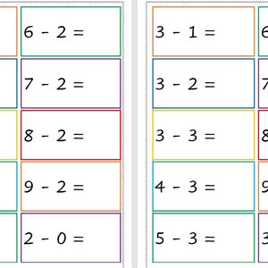 Kindergarten Addition and Subtraction,math Printable, Addition ...