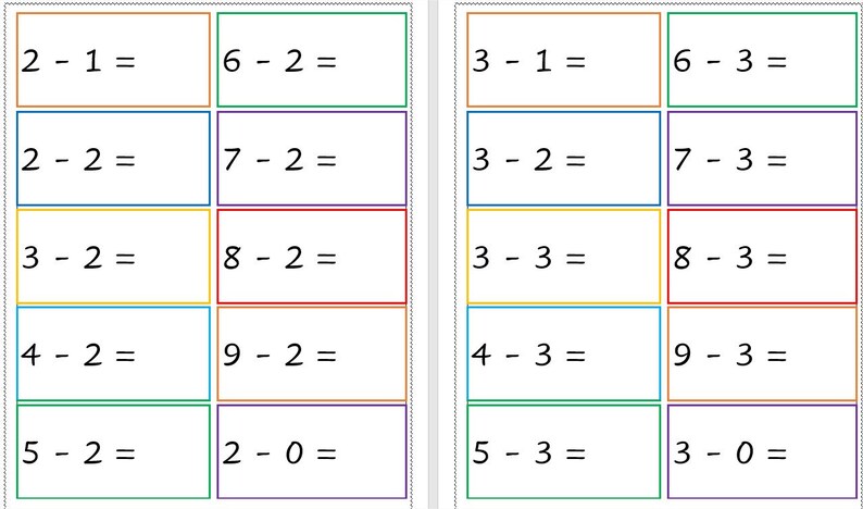 Kindergarten Addition and Subtraction,math Printable, Addition ...