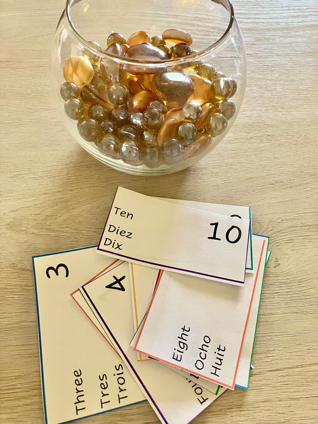 Spanish French Numbers, Flash Cards Numbers, Printable Numbers ...