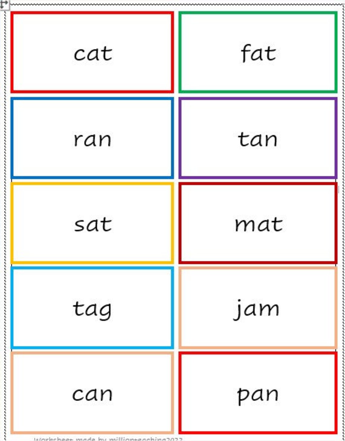 Kindergarten Printable CVC Words, CVC Words, CVC Worksheet ...