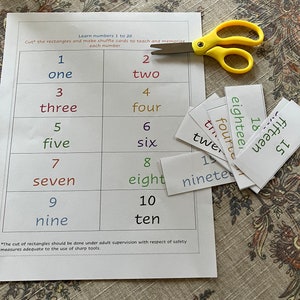 PRINTABLE CUT NUMBERS 1-20 - Etsy