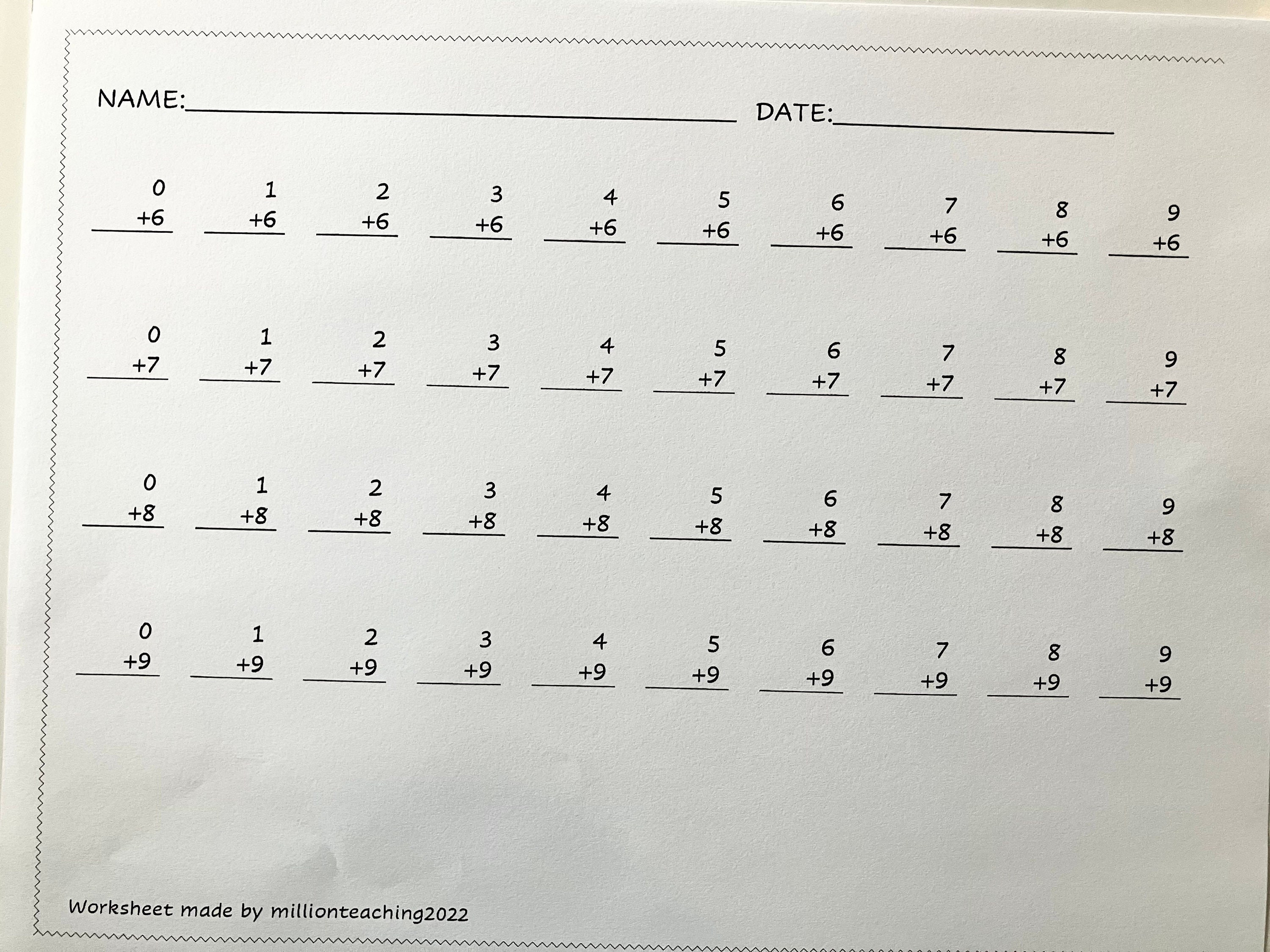 Addition Worksheet 1-10, Addition for Kindergarten, Kindergarten ...