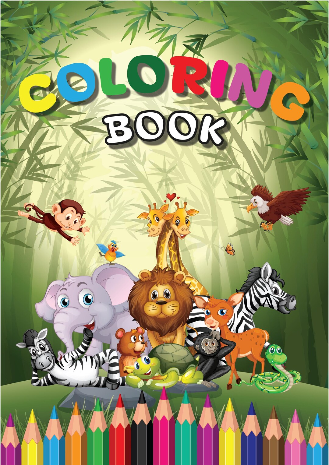 Alphabet Animals Coloring Book for Kids – 26 Pages A-Z (A for Ant, B ...