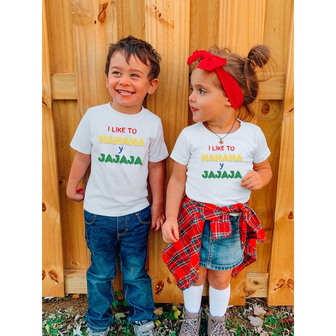 I Like to HAHA Y JAJA Tee Funny Laugh Bilingual Spanish English Shirt ...