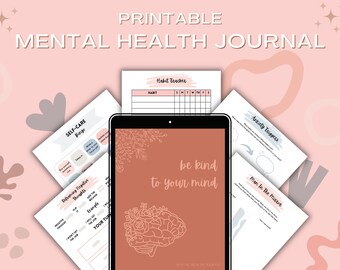 Mental Health Workbook Printable Self Care Digital Download Anxiety ...