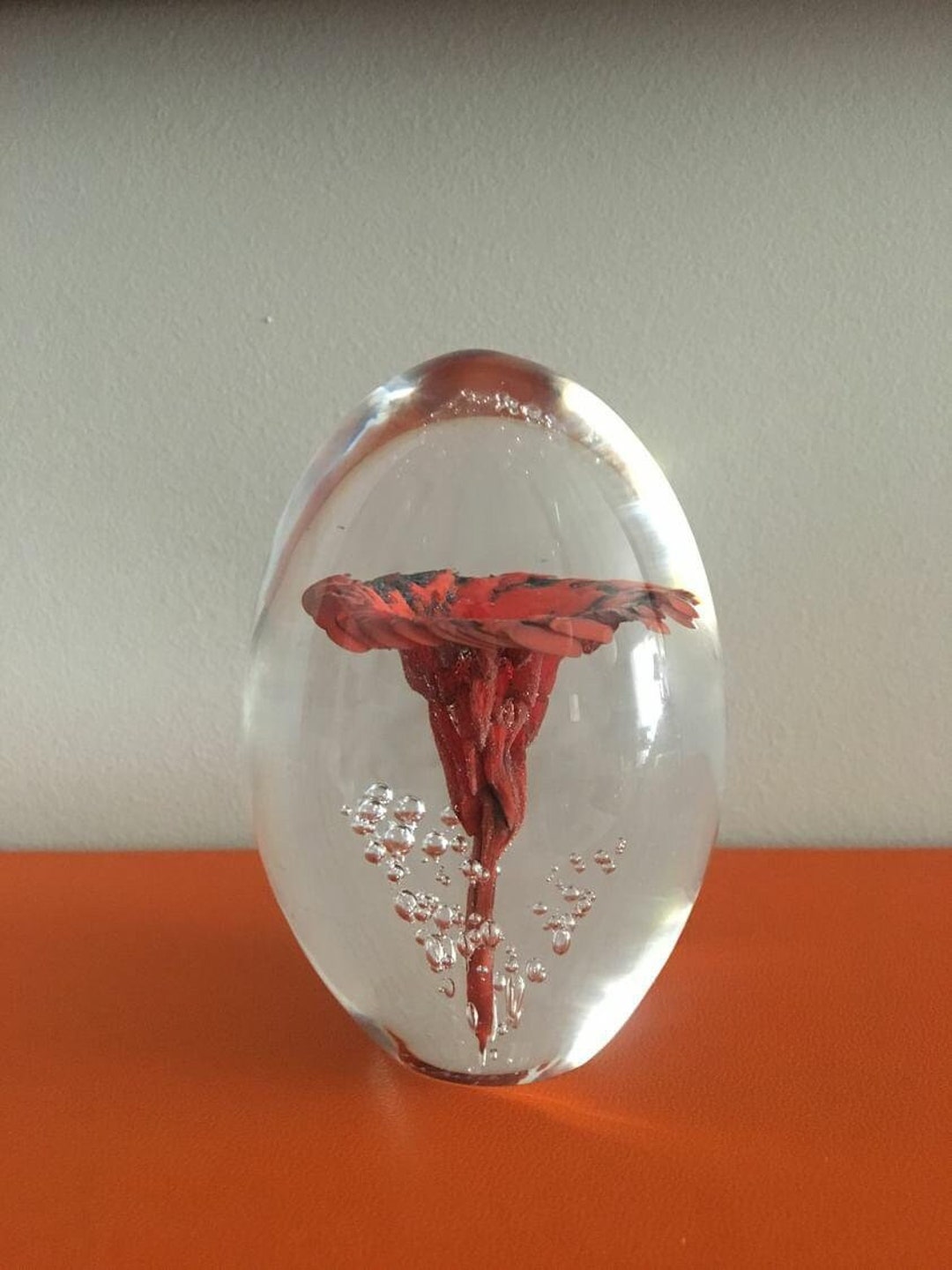 DAUM Commemorative Crystal Paperweight Concorde 10 Years Annivesary ...