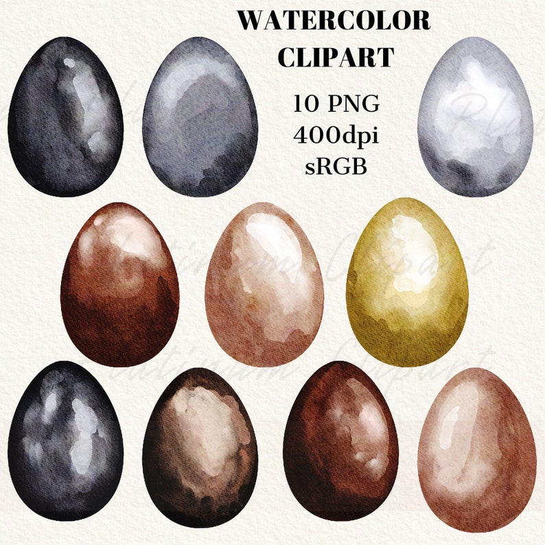 Watercolor Eggs Easter Clipart PNG, Easter Decorations, Color Eggs ...