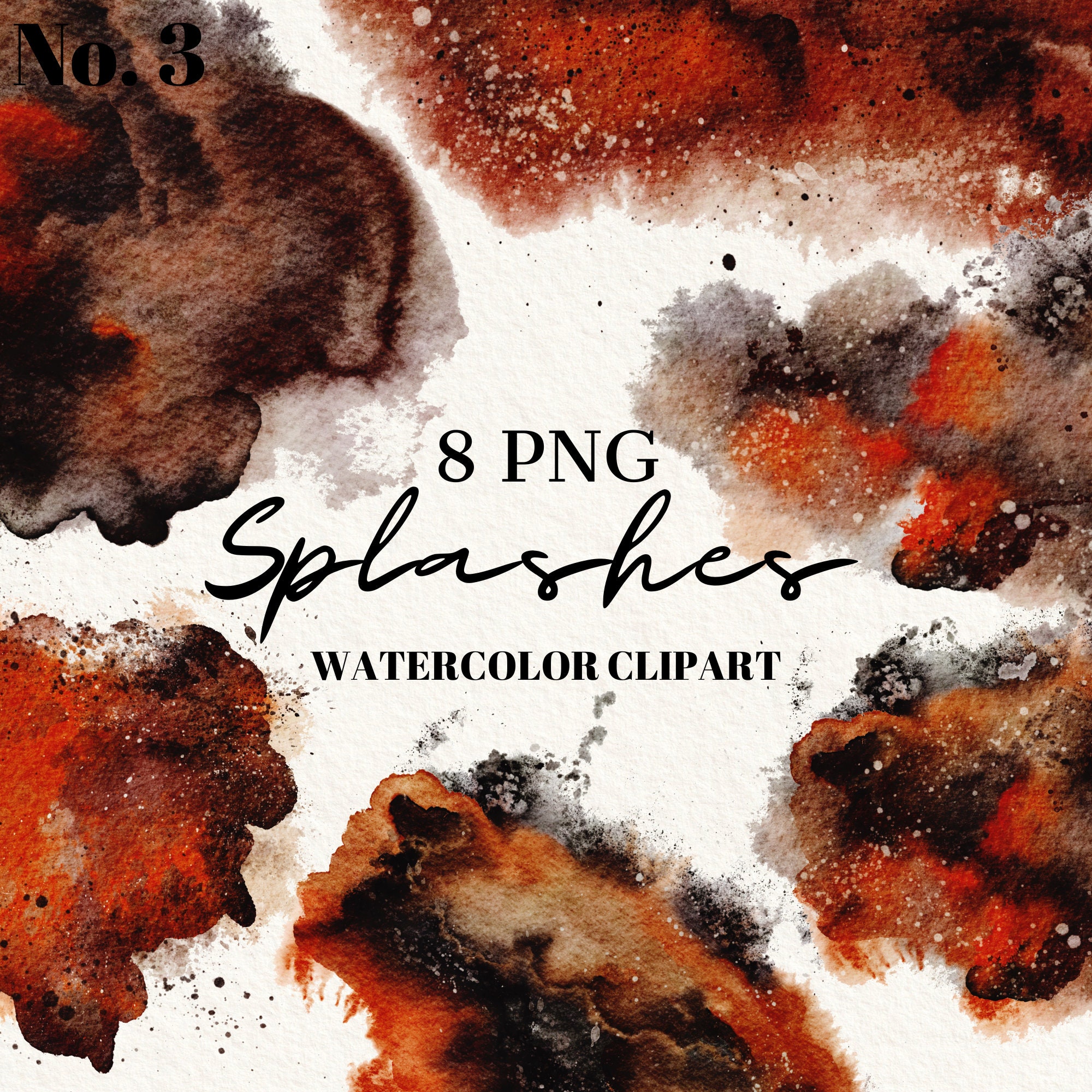 Watercolor Splash Background Clipart Watercolor Png - Etsy