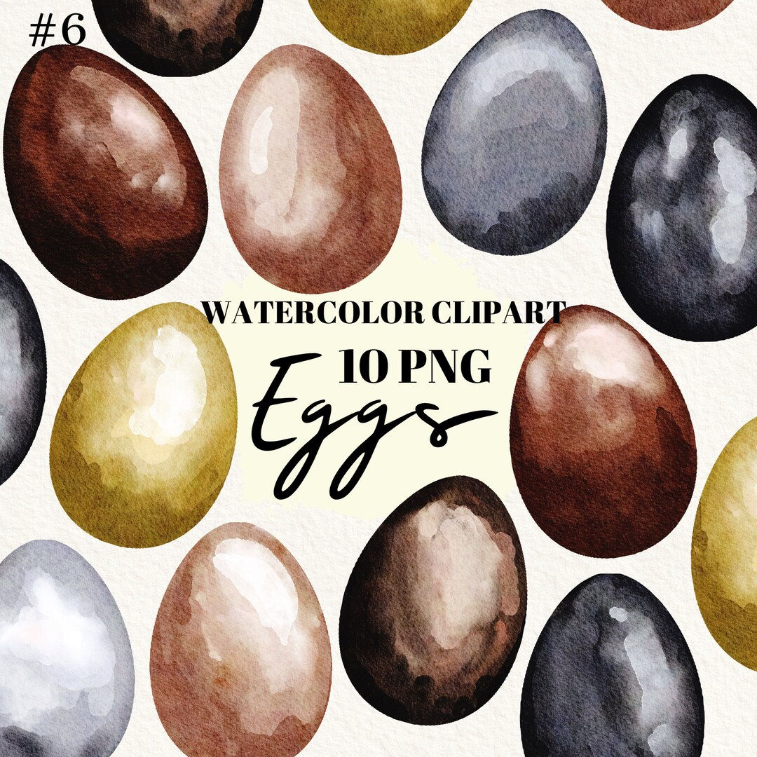 Watercolor Eggs Easter Clipart PNG, Easter Decorations, Color Eggs ...