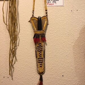 Sioux Quilled Neck Hanger Knife and Sheath - Etsy