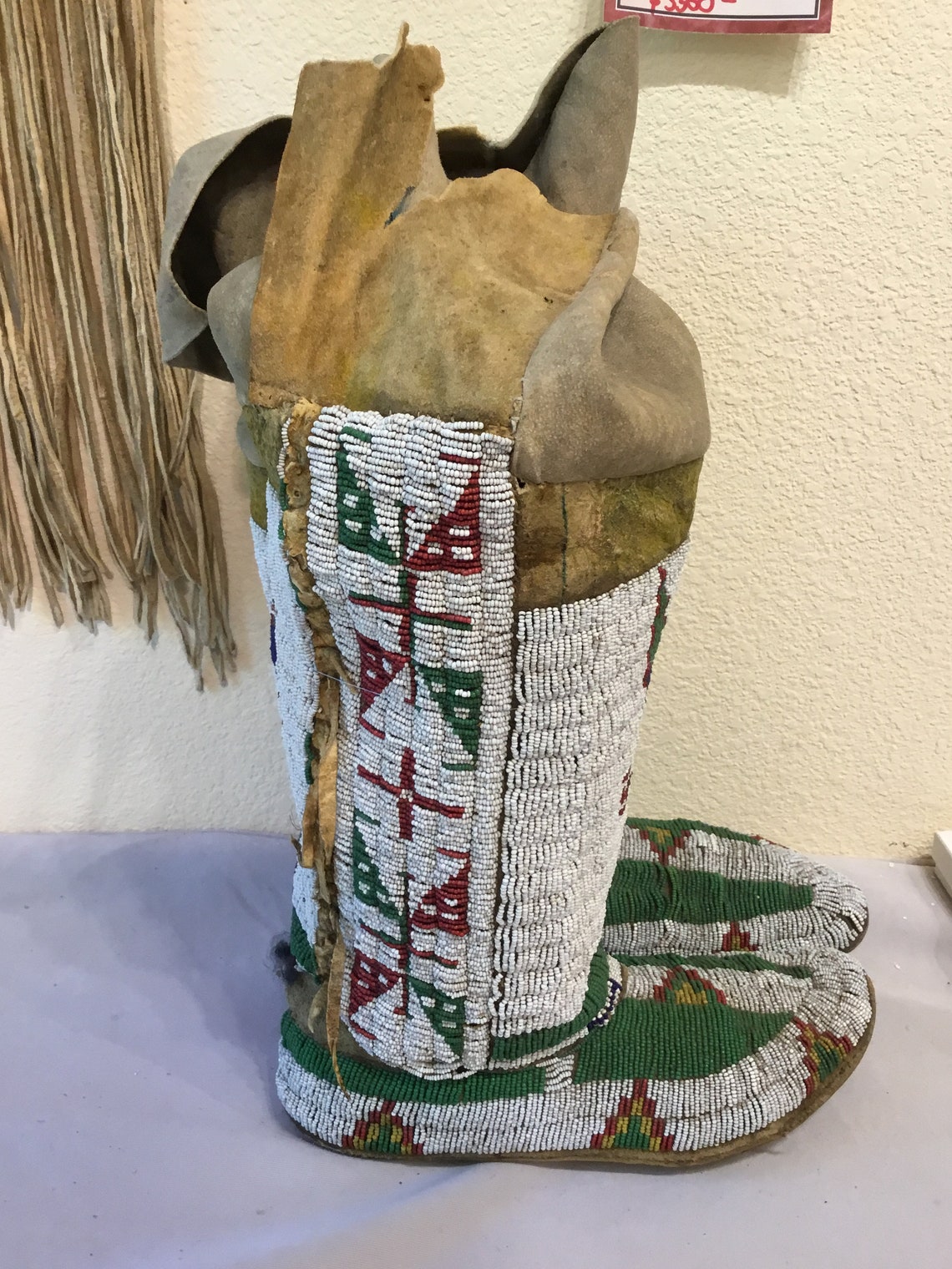 Cheyenne Beaded Moccasins and Leggings - Etsy