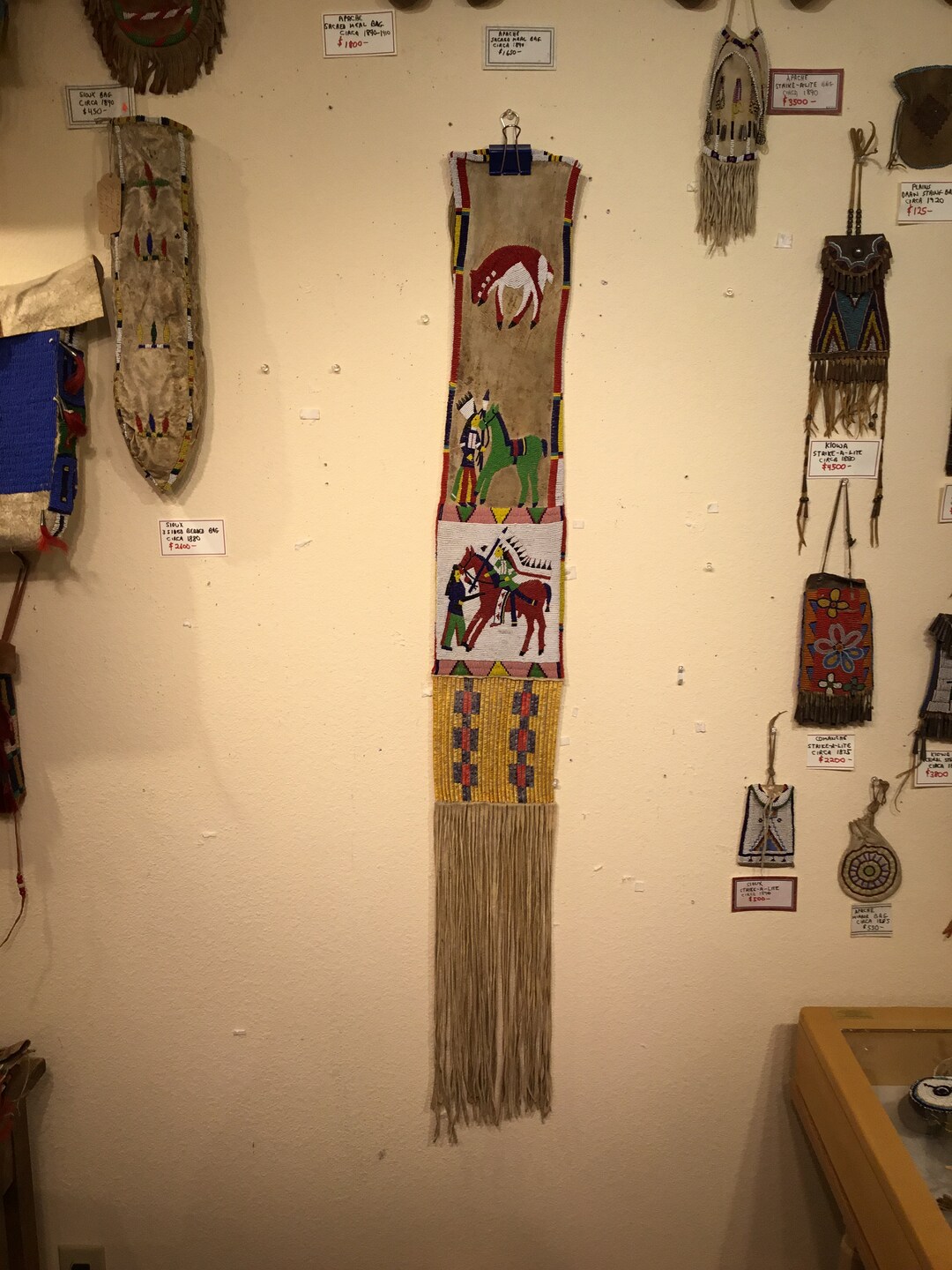 Monumental Sioux Beaded and Quilled Pipe Bag - Etsy