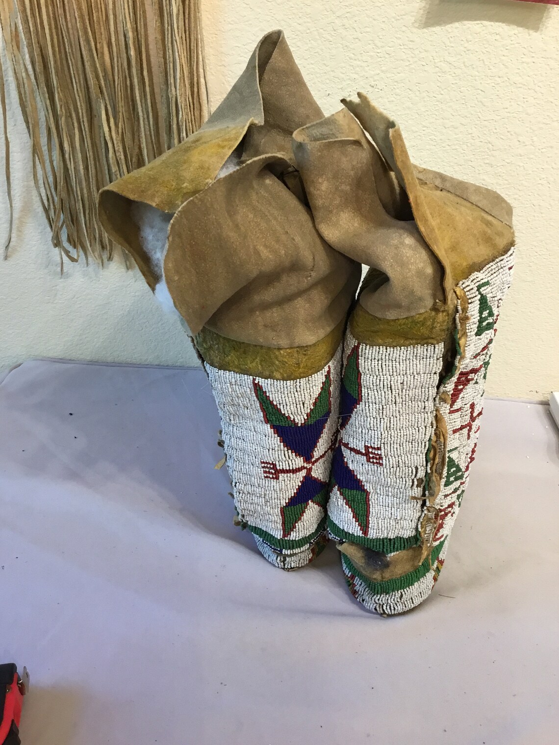 Cheyenne Beaded Moccasins and Leggings - Etsy