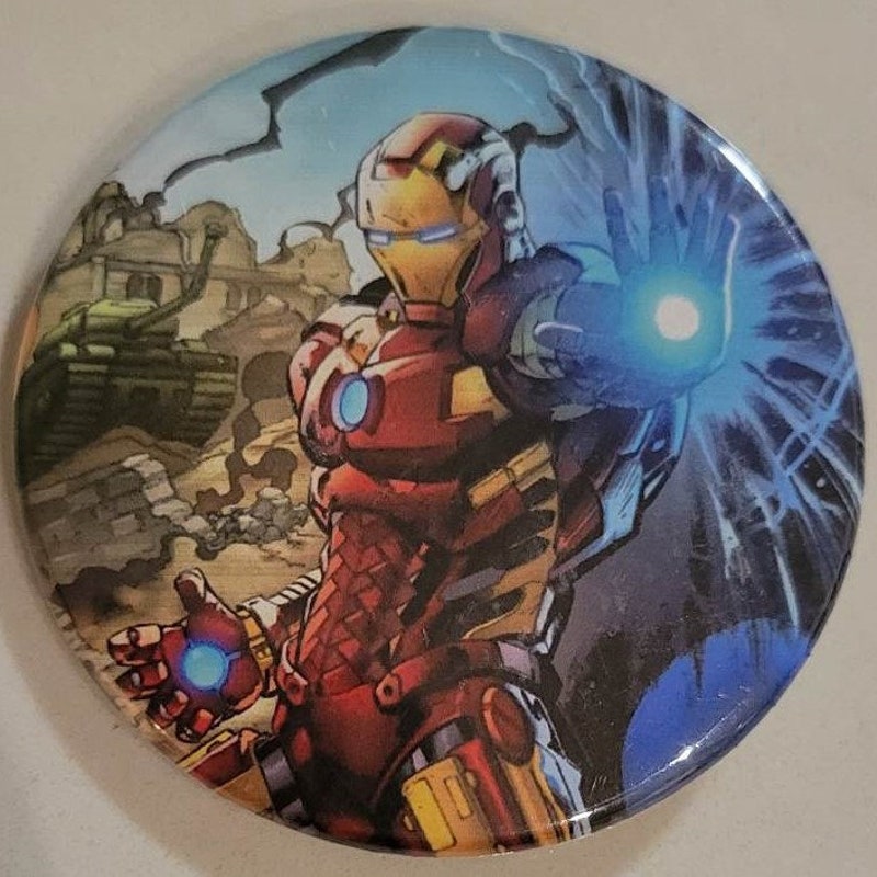 Superhero Button - Etsy