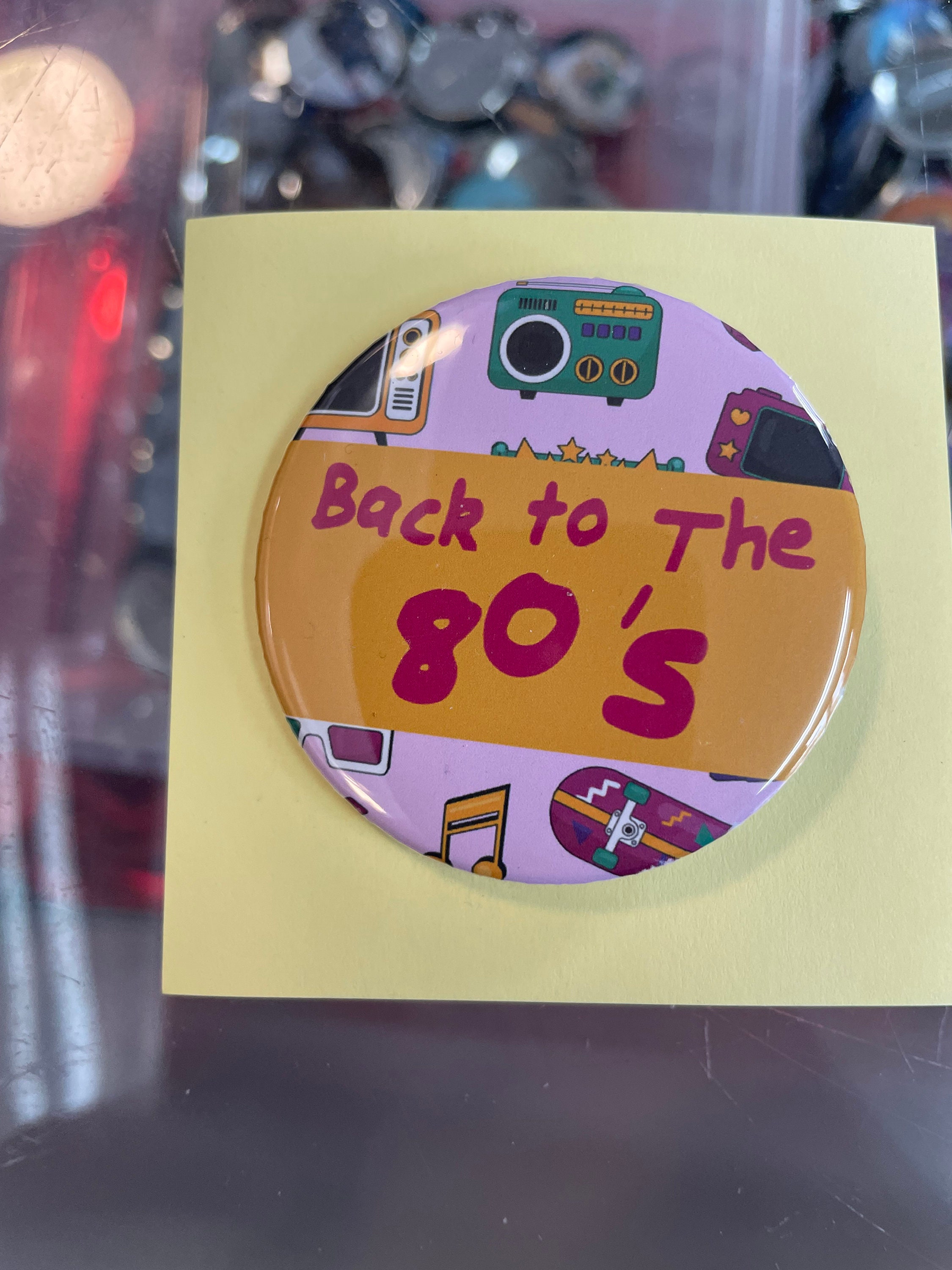 2.25in Back to the 80's Button - Etsy