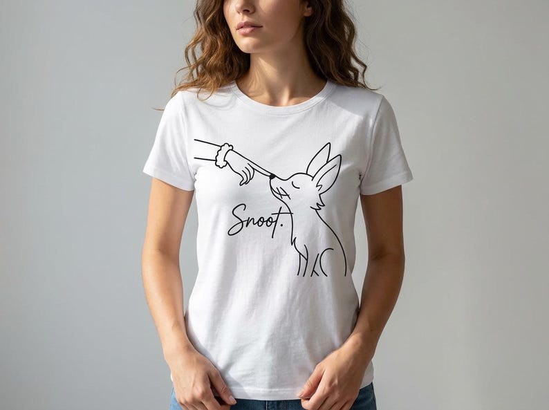 Snoot Line Art PNG | Minimalist Fox Nose Boop Design | Cute Animal ...