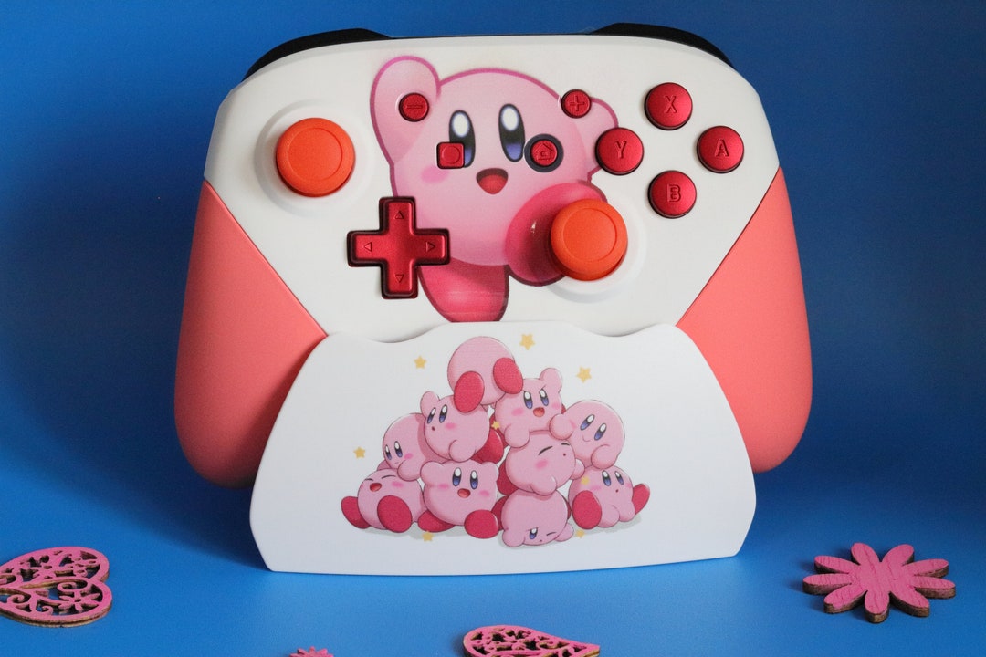 Custom Nintendo Switch Kirby Pro Controller, Official Switch Pro ...
